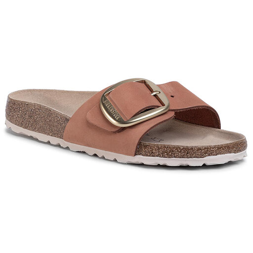 Pantoletten Birkenstock Madrid Big Buckle 1015718 Brandy | eschuhe.de