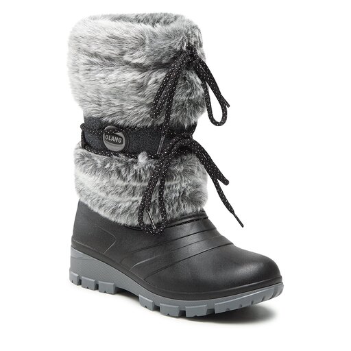 Śniegowce Olang Puff Antracite 816 | eobuwie.com.pl