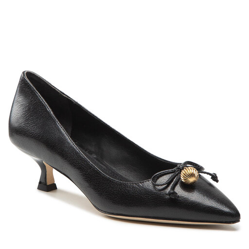 Pantofi Tory Burch Capri Kitten Heel Pump 136949 Perfect Black 006 ...