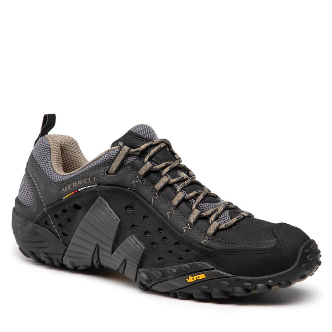 Trekkingi Merrell Intercept J73703 Smooth Black | eobuwie.com.pl