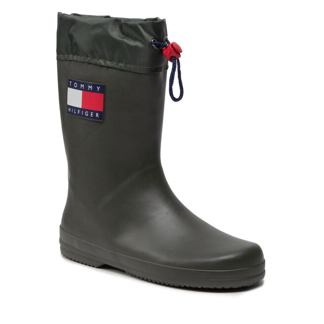 Botas de agua Tommy Hilfiger Rain Boot T3X6-30766-0047 S Military Green ...