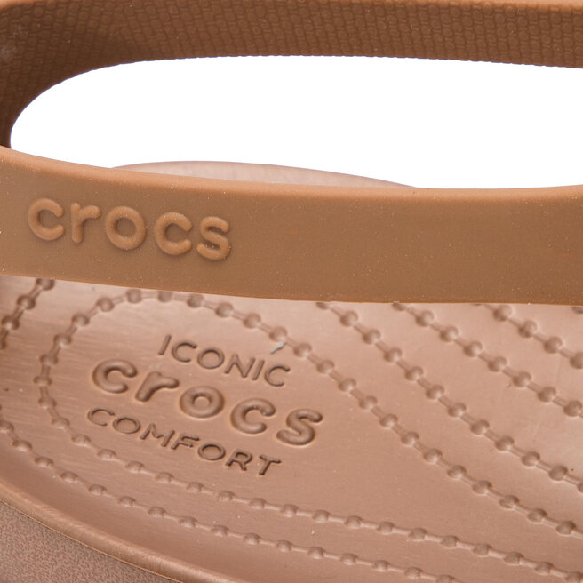 Sandalen Crocs Serena Flip W 205468 Bronze/Bronze | eschuhe.de