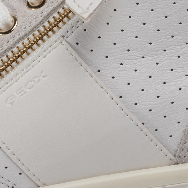 Sneakers Geox D Leelu' G D94FFG 08522 C1352 White/Off White | epantofi.ro