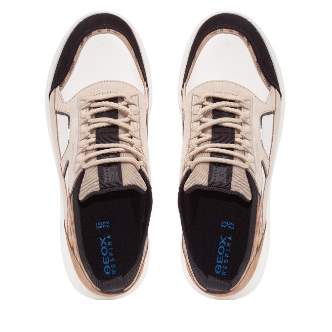 Sneakers Geox D Spherica D26NUC 00085 C1181 Off White/Lt Taupe | eschuhe.de
